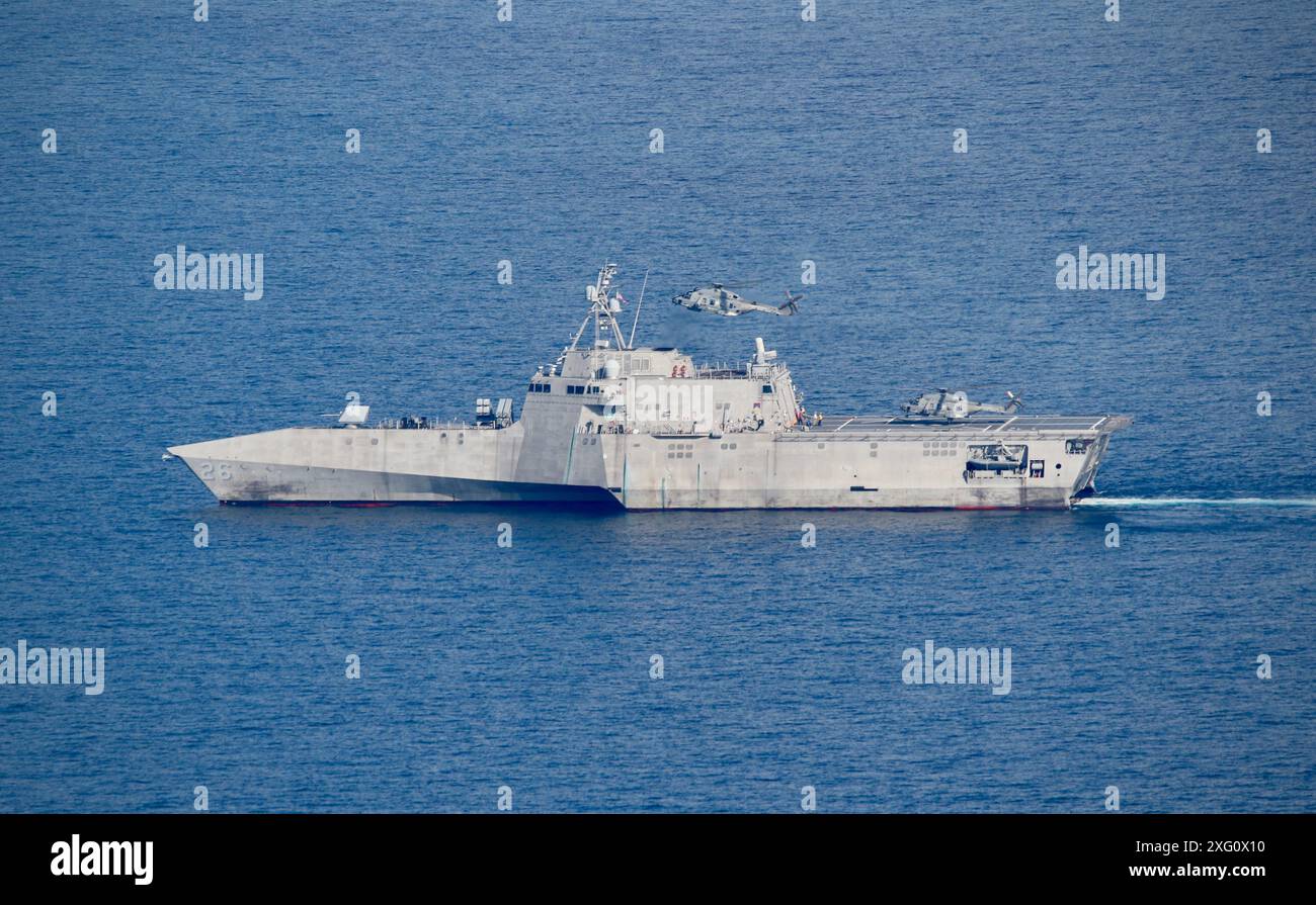 SOUTH CHINA SEA (June 28, 2024) – An Italian Navy NH-90 helicopter ...