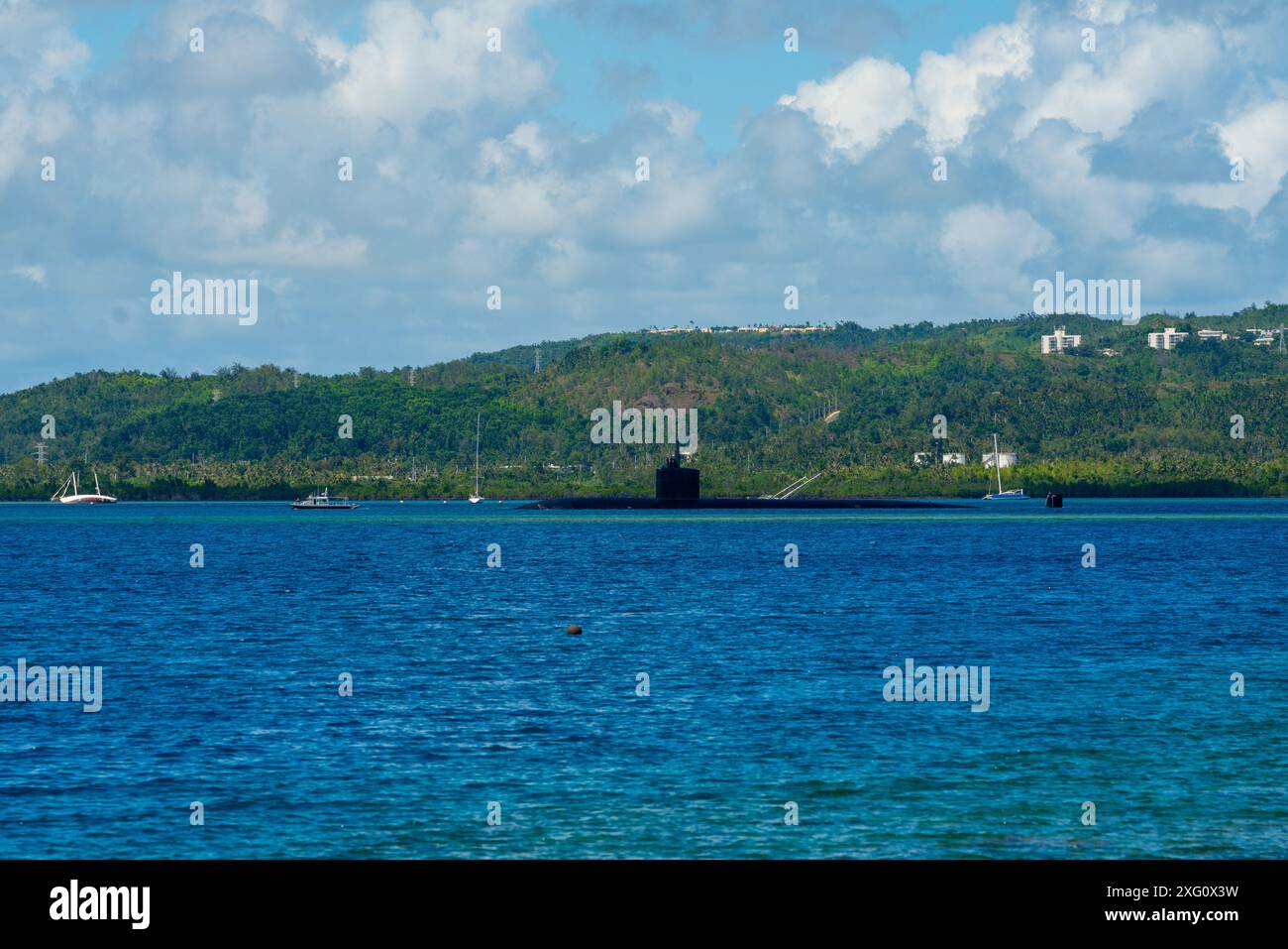 NAVAL BASE GUAM (June 20, 2024) – The Los Angeles-class fast-attack ...