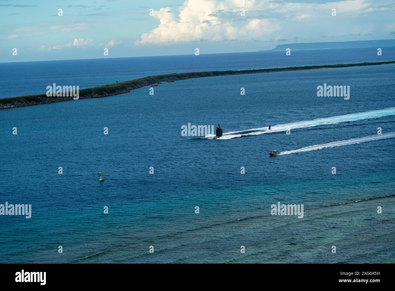 NAVAL BASE GUAM (June 21, 2024) – The Los Angeles-class fast-attack ...