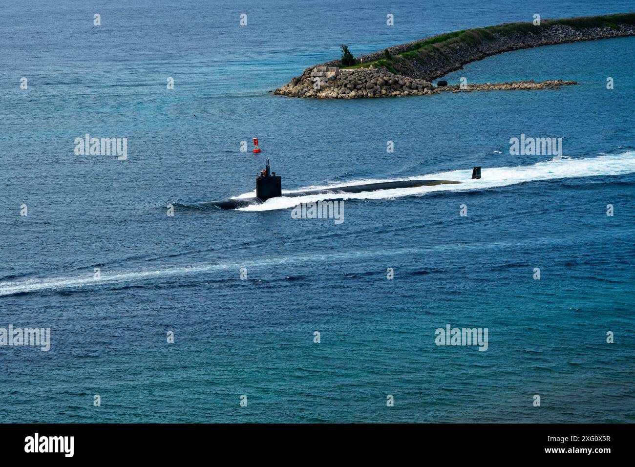 NAVAL BASE GUAM (June 21, 2024) – The Los Angeles-class fast-attack ...