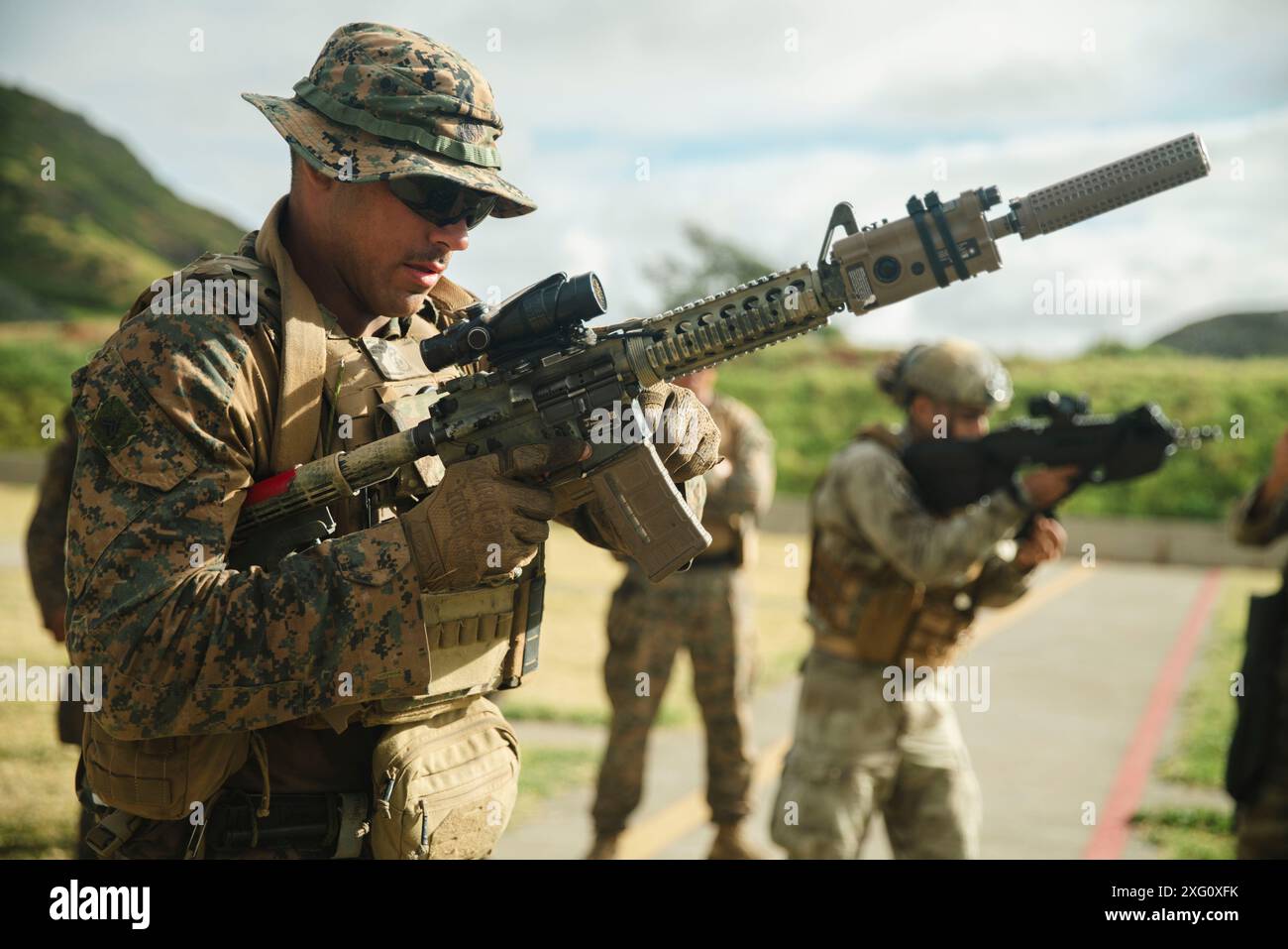 U.S. Marine Corps Cpl. Noah Magin, a team leader assigned to Bravo ...