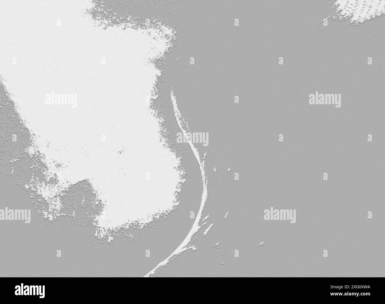 Abstract grayscale image with textured areas and a prominent curved ...