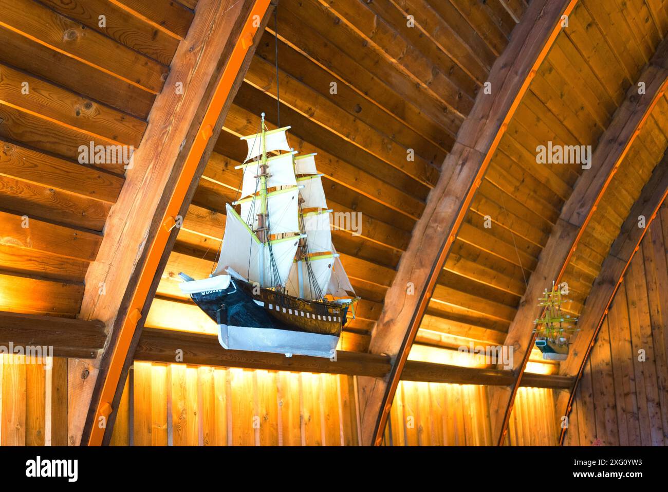 Ahrenshoop votive ship model Stock Photo - Alamy