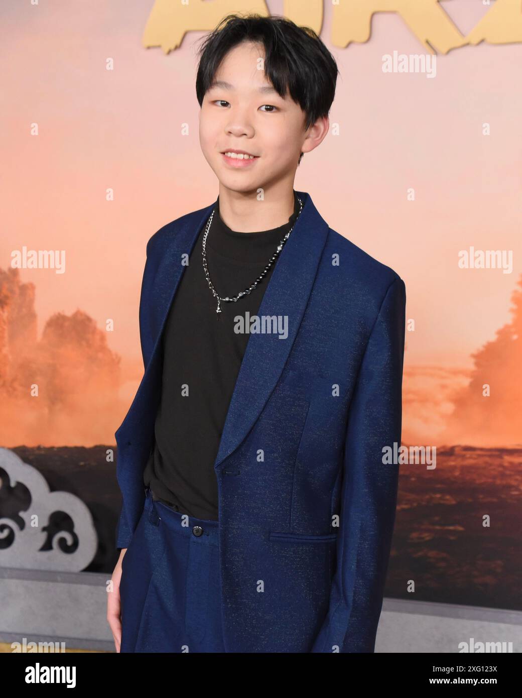Hollywood, CA USA - February 15, 2024: Jayden Zhang attends the premiere of Netflix's Avatar The ...