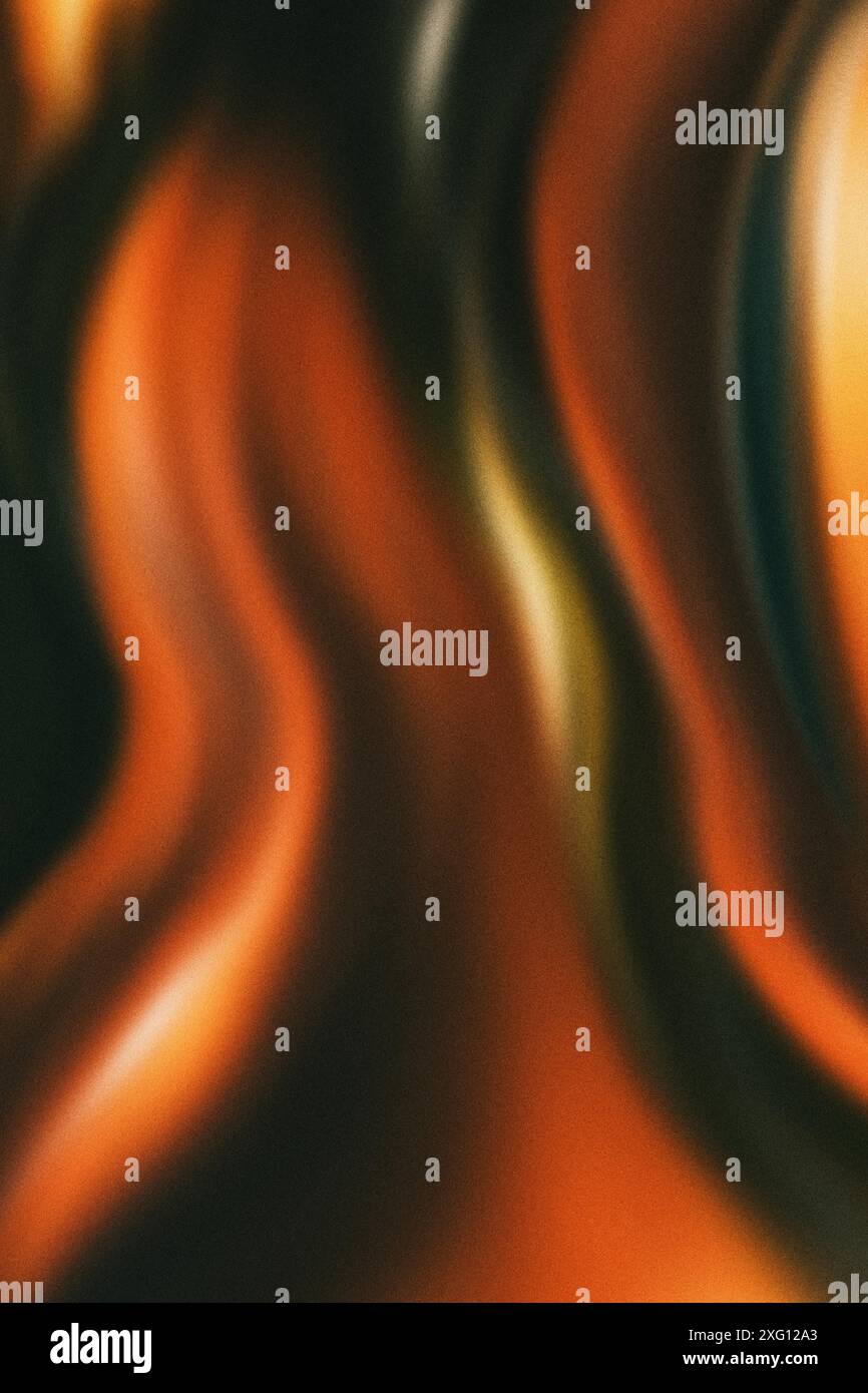 Flame shapes grainy gradient background, abstract fire on black, noise ...