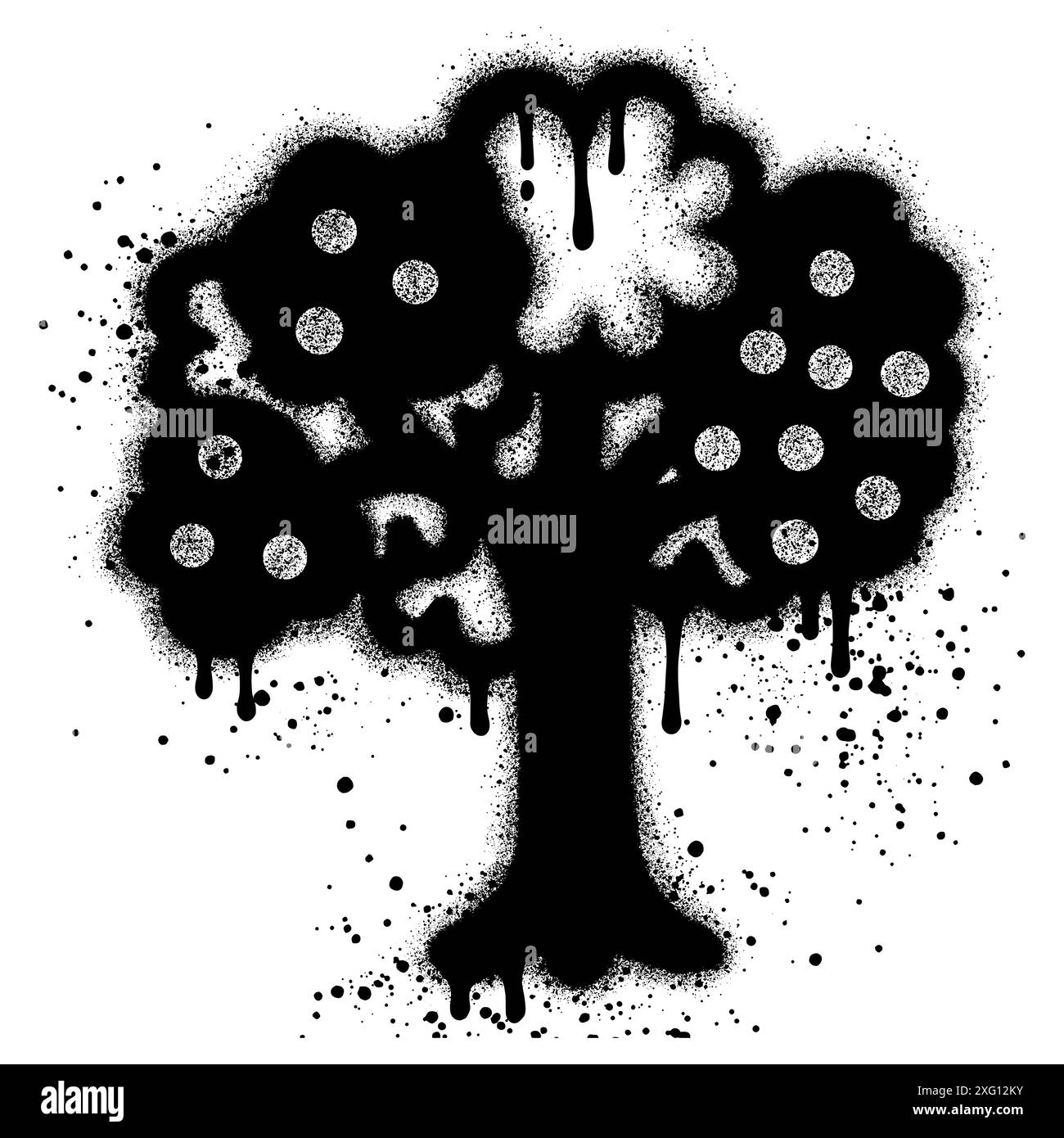 Sign painted on tree Cut Out Stock Images & Pictures - Alamy