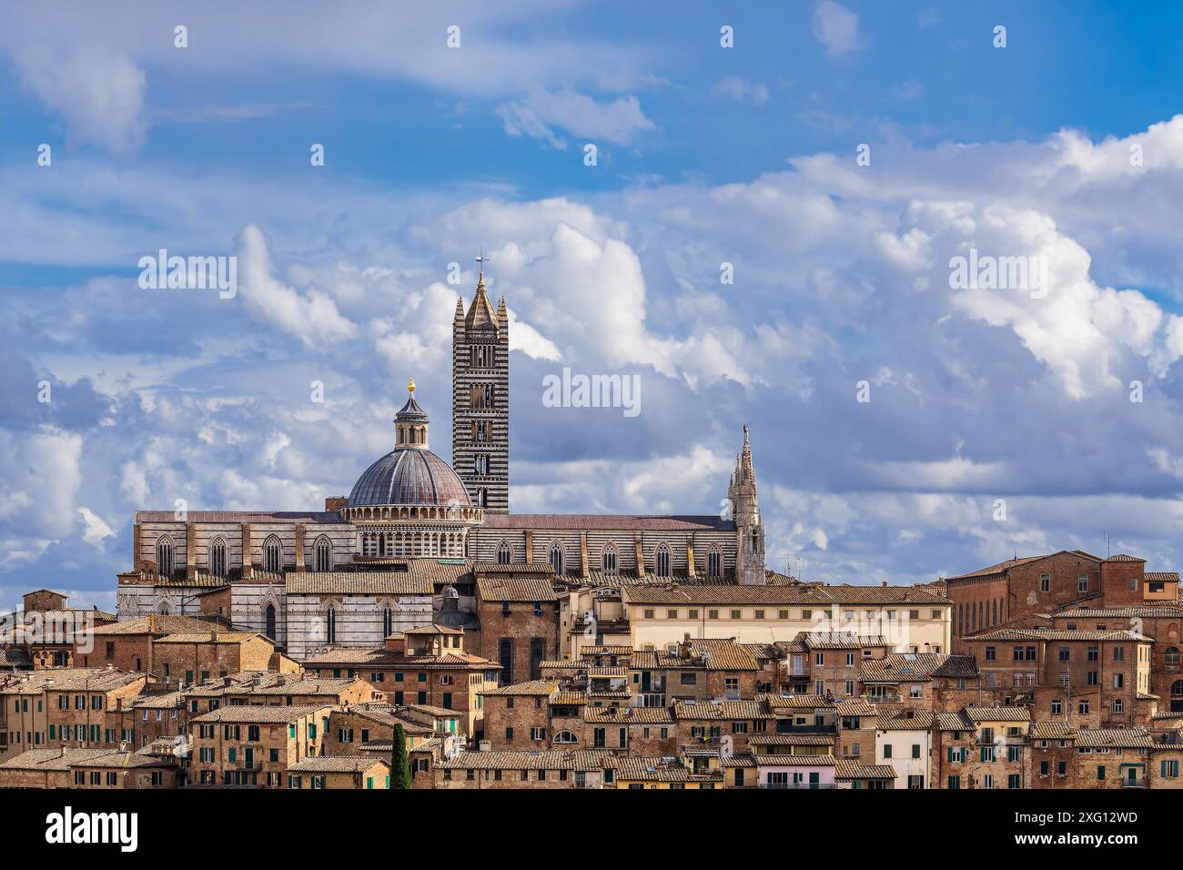 View over the historic centre of Siena in Italy Stock Photo - Alamy