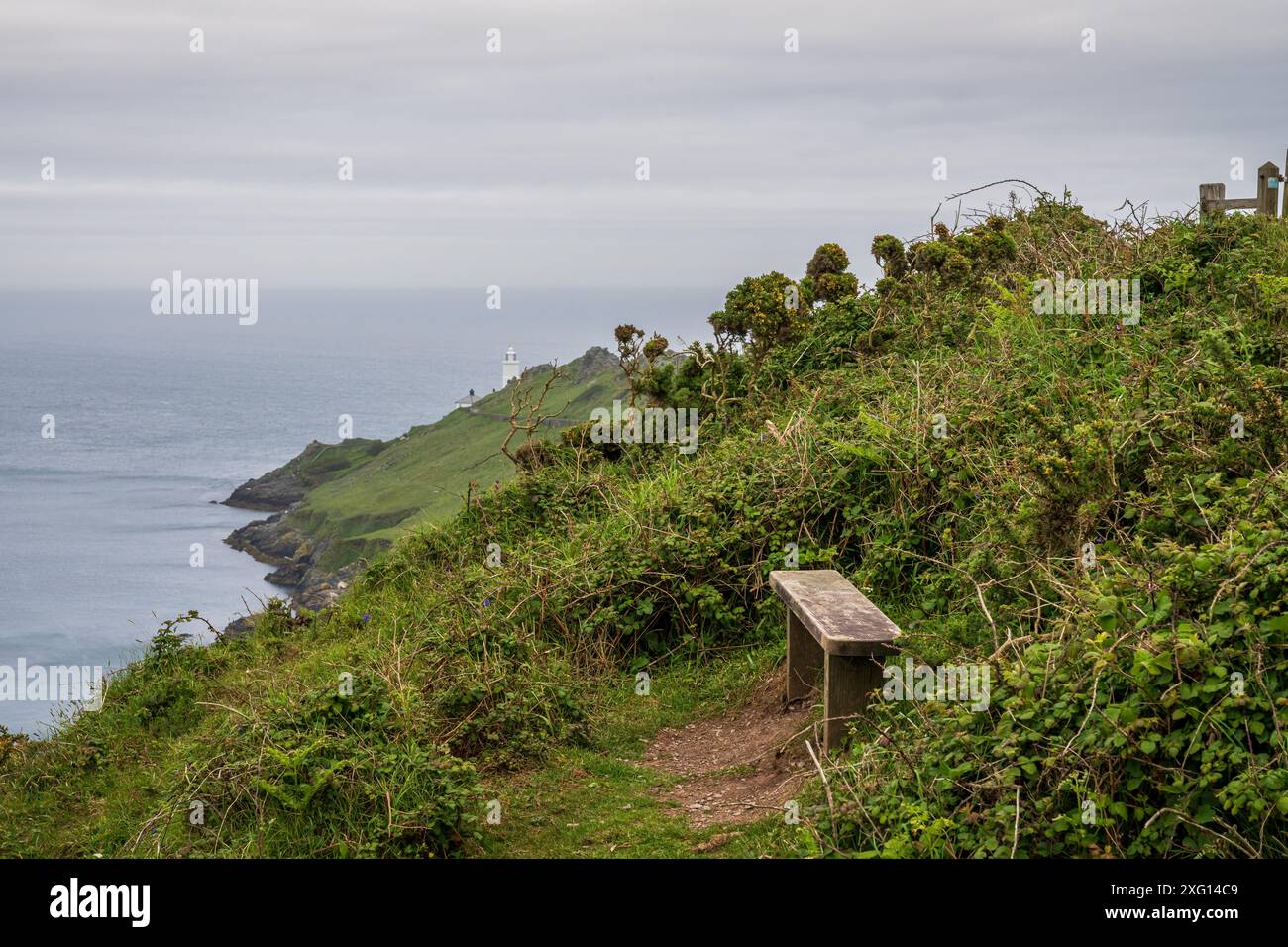 Freshwater Bay with the Lighthouse in the background, Start Point ...