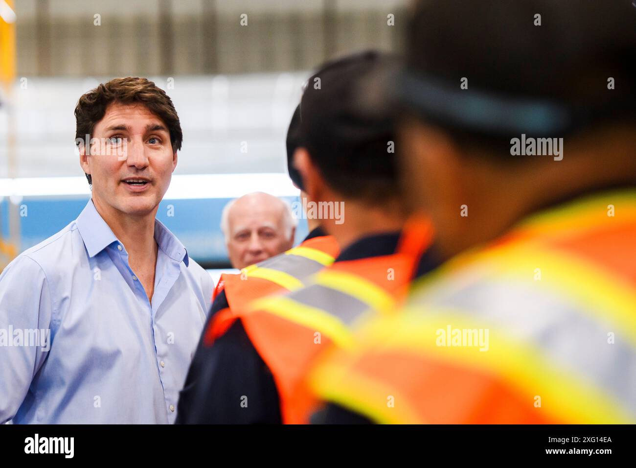 Richmond Hill, Canada. 05th July, 2024. Prime Minister Justin Trudeau ...