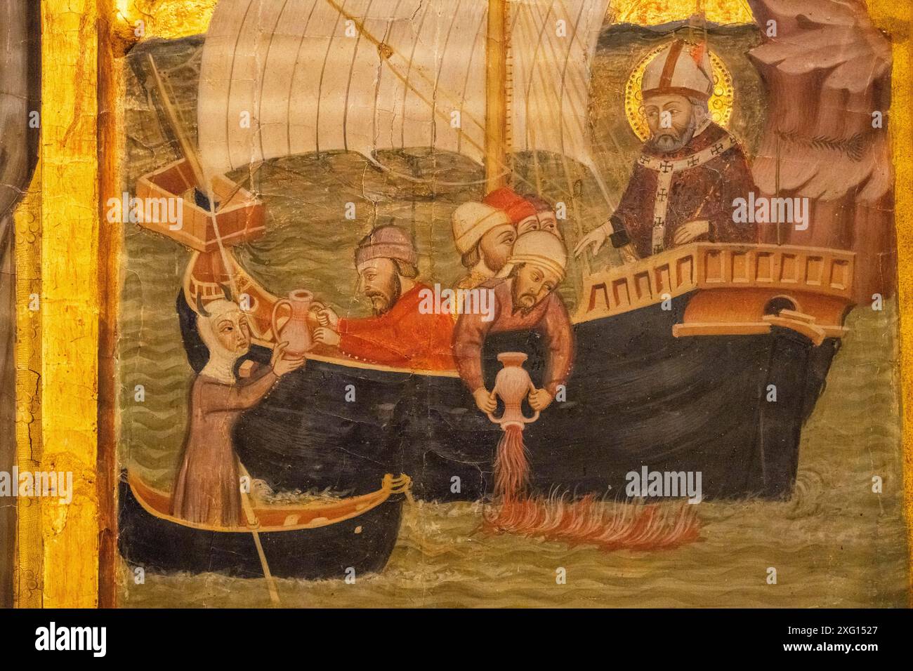 Alcohol offer, Altarpiece of Saint Nicholas, Saint Anthony and Saint ...