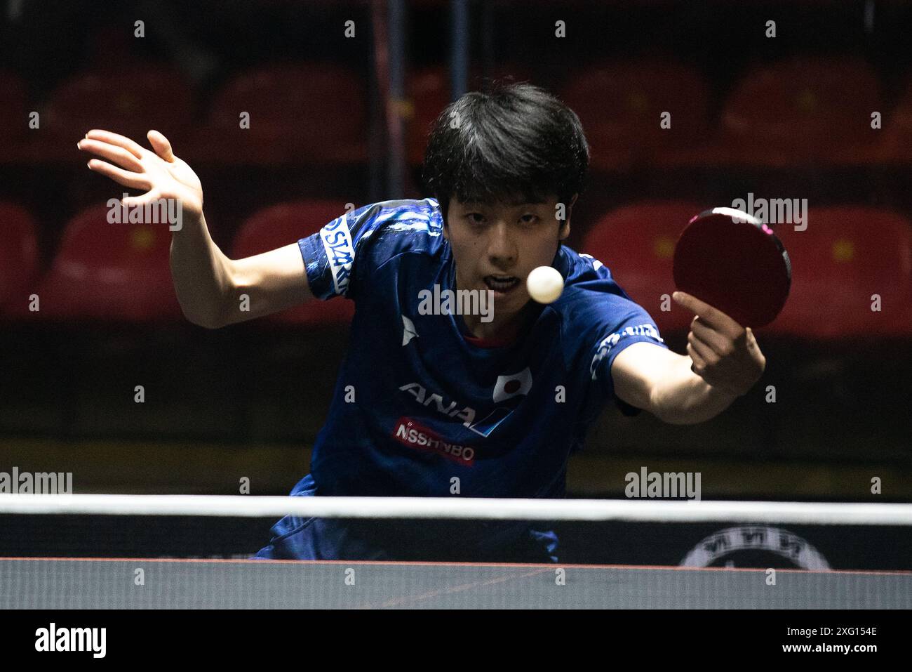 Bangkok, Thailand. 05th July, 2024. Hiroto Shinozuka of Japan plays ...
