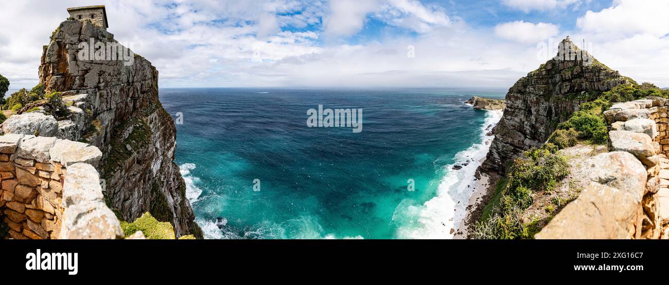 Cape Point at South Africa. The most southern point of the African ...