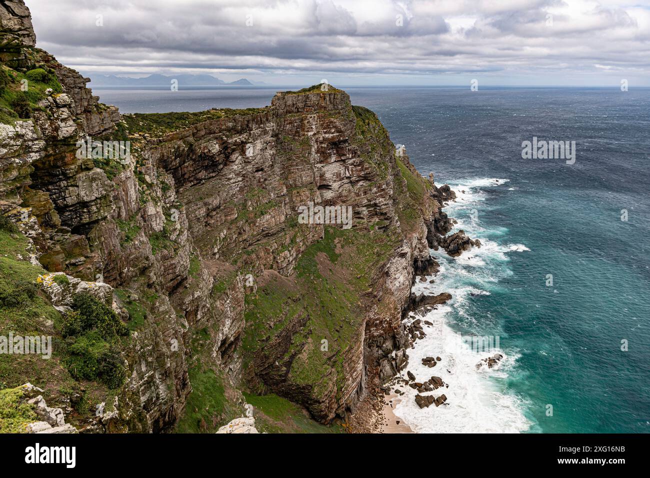 Cape Point at South Africa. The most southern point of the African ...