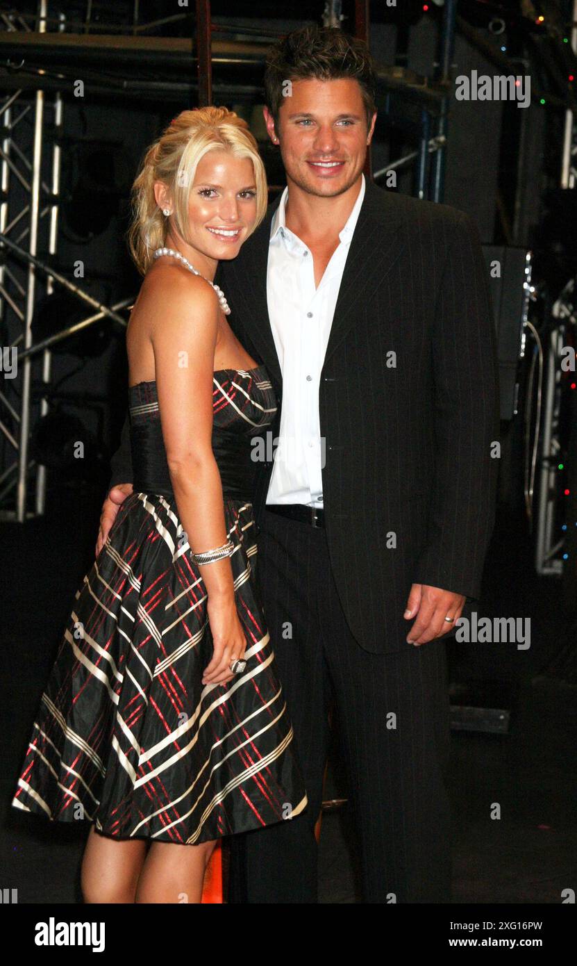 Jessica Simpson and Nick Lachey after seeing Drew Lachey's first ...