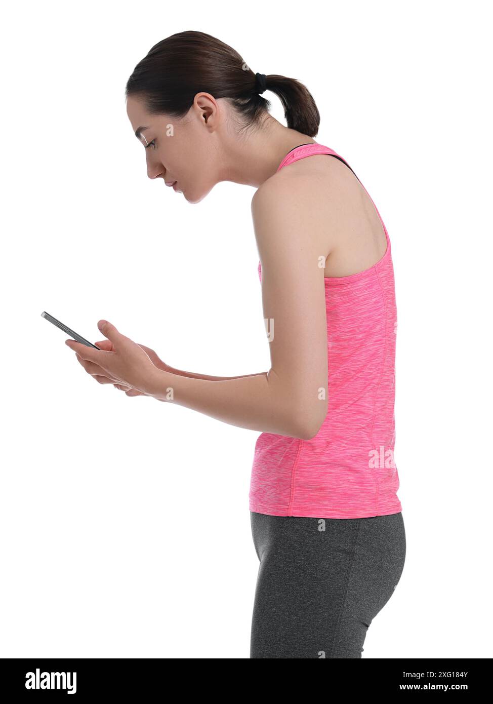 Woman poor posture using Cut Out Stock Images & Pictures - Alamy