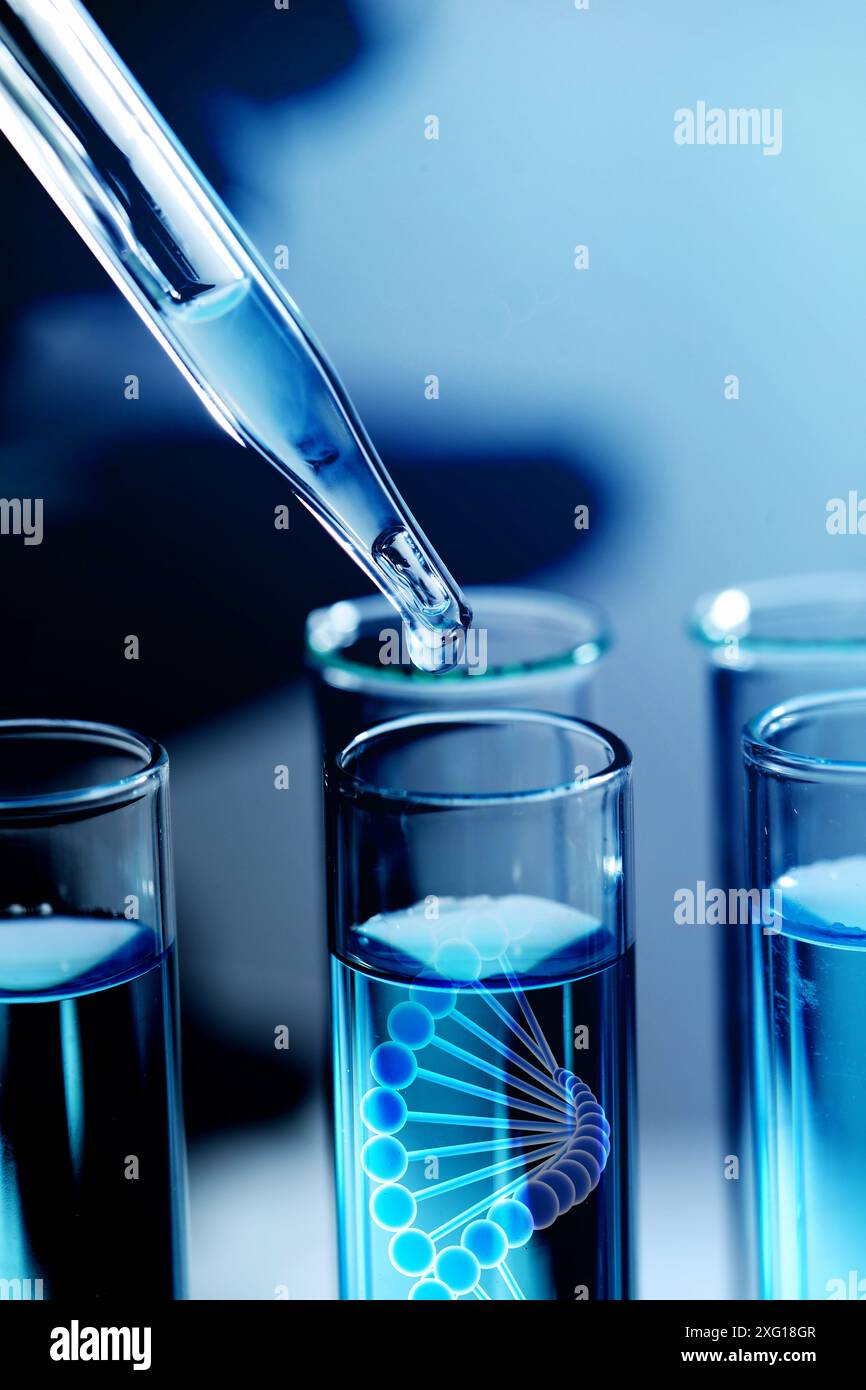 Dripping clear liquid reagent test hi-res stock photography and images ...
