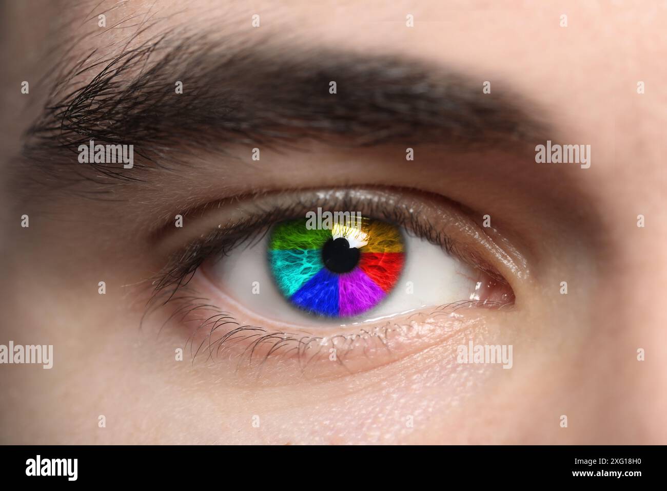 Eye rainbow pupil illustration hi-res stock photography and images - Alamy