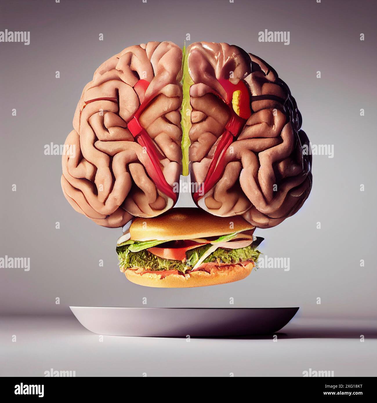 Brain hamburger hi-res stock photography and images - Alamy