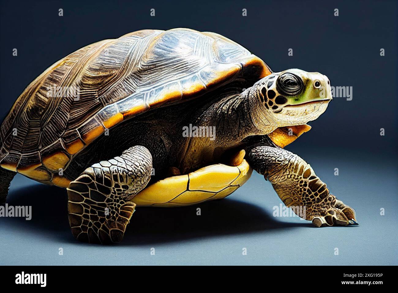 Cute turtle or tortoise in a studio, reptile animal Stock Photo - Alamy