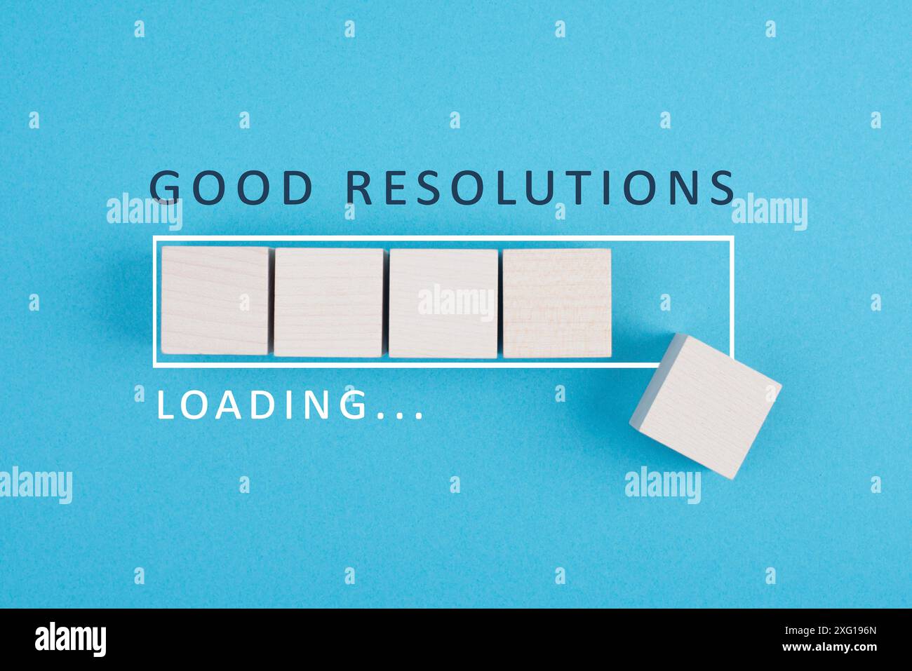 Good New Year Resolutions loading, making plans, goals for the future ...