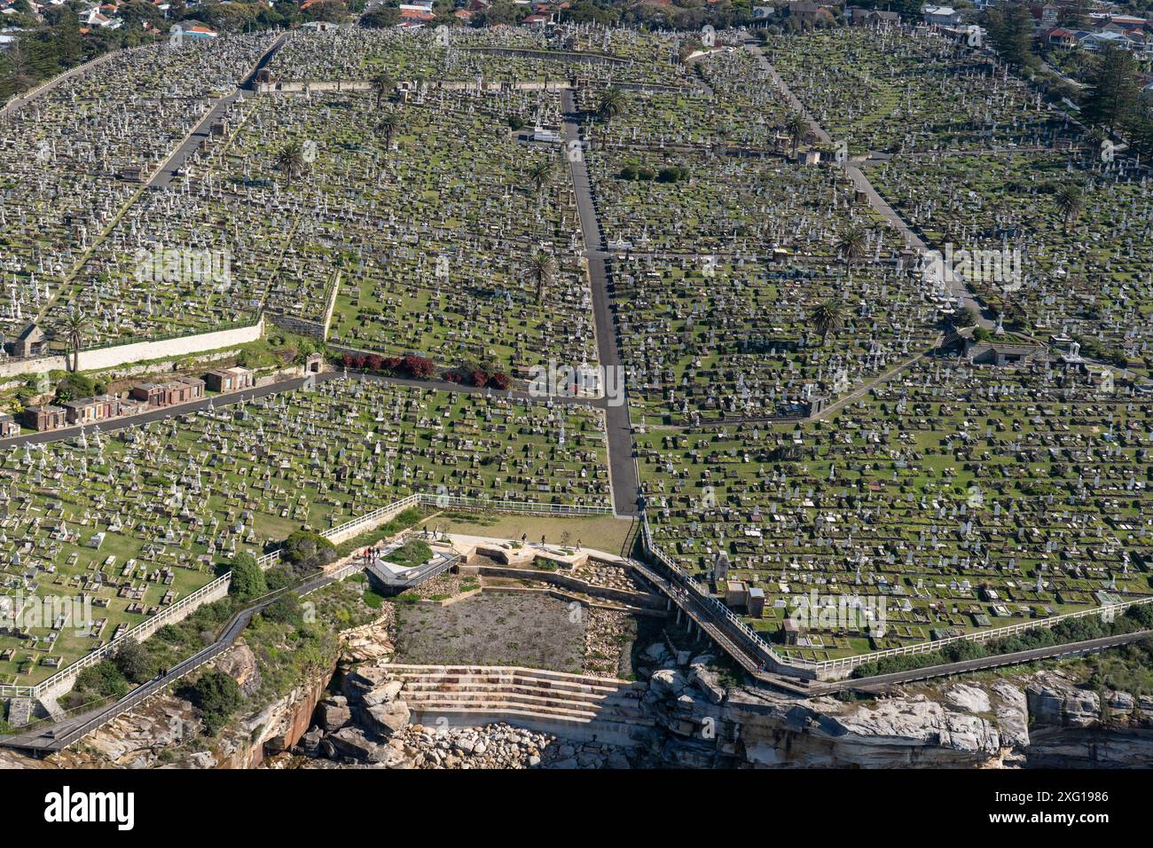 Aerial view of cemetery hi-res stock photography and images - Alamy