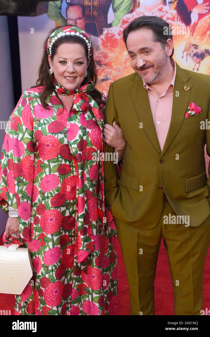 Hollywood, CA USA - April 30, 2024: Melissa McCarthy, Ben Falcone ...