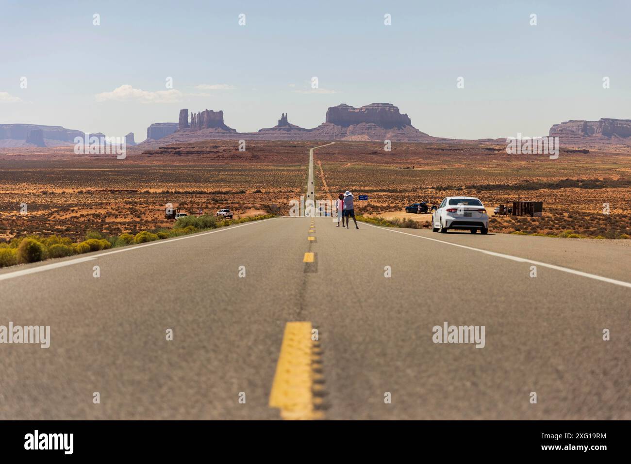 Forrest Gump point with the Monument Valley panorama Stock Photo - Alamy