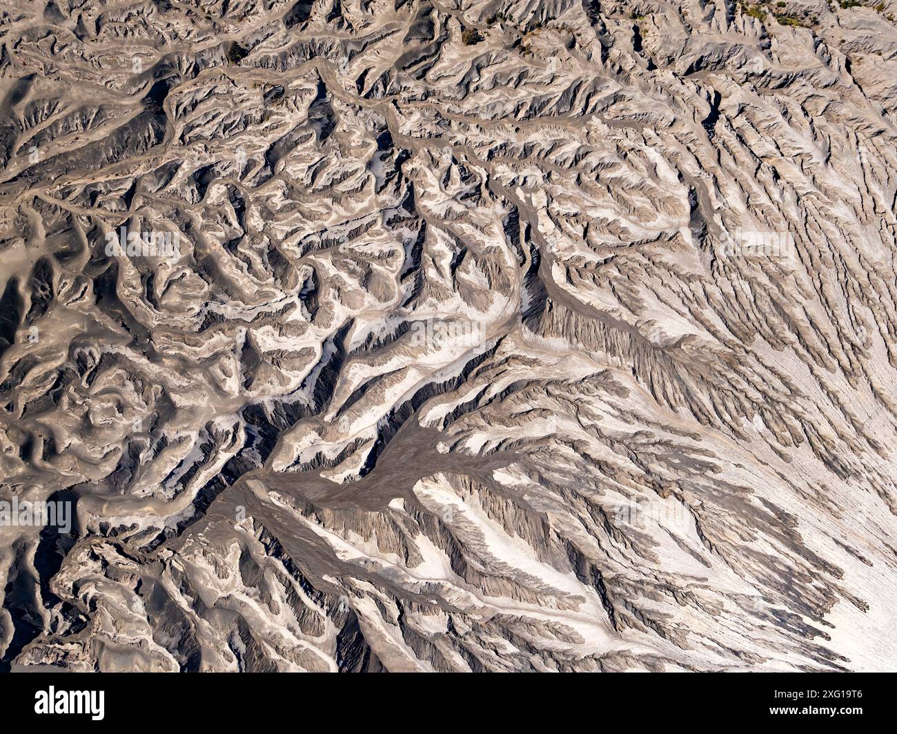 Aerial view top down of Volcano land texture, Abstract nature ...