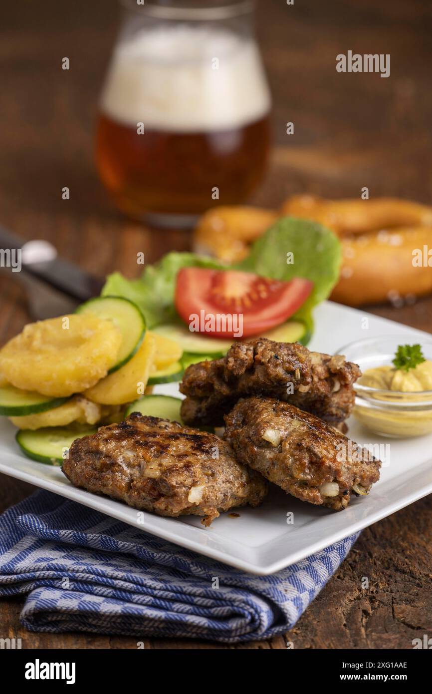 German meat salad hi-res stock photography and images - Alamy