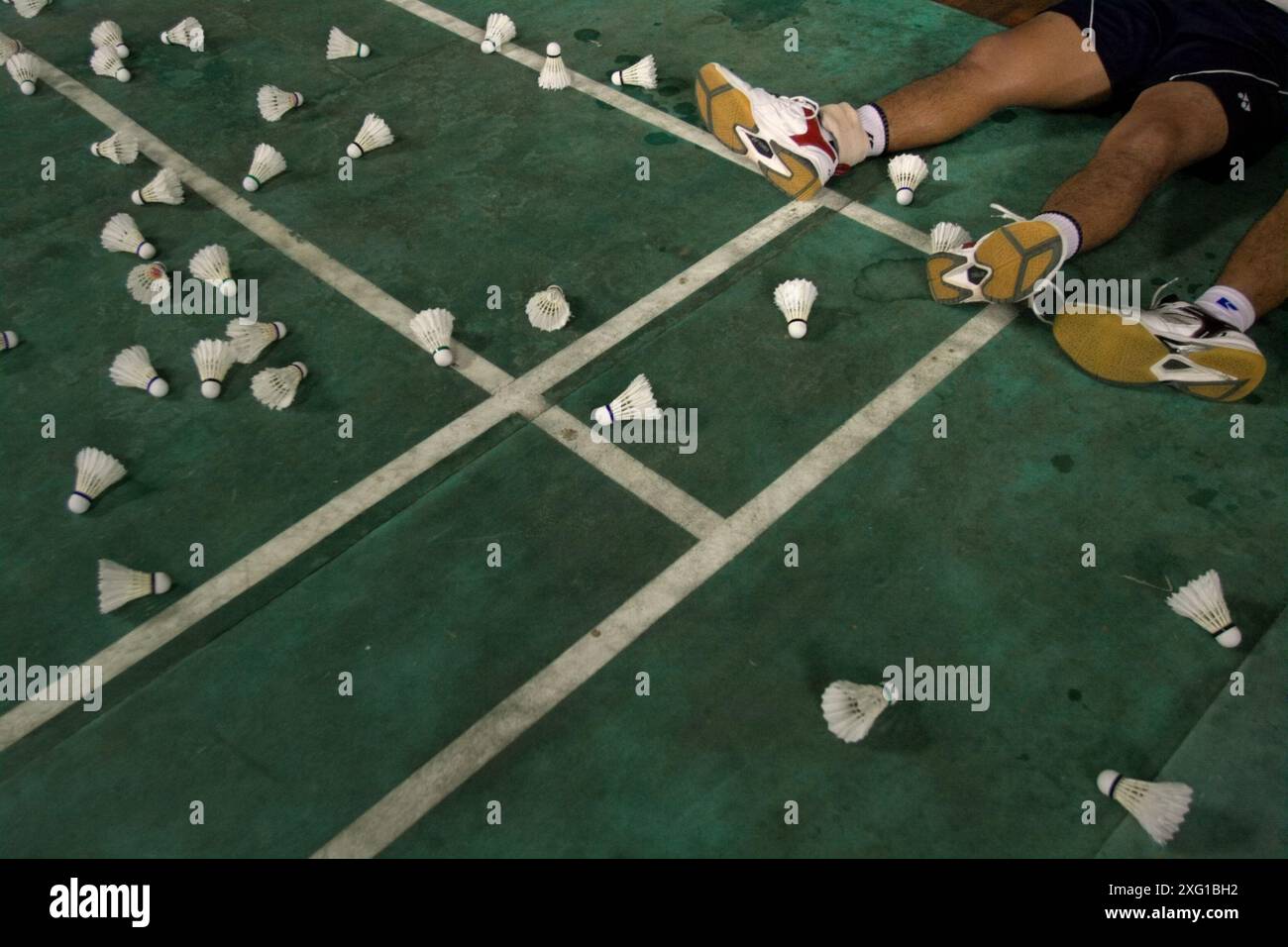 Badminton athlete resting hi-res stock photography and images - Alamy