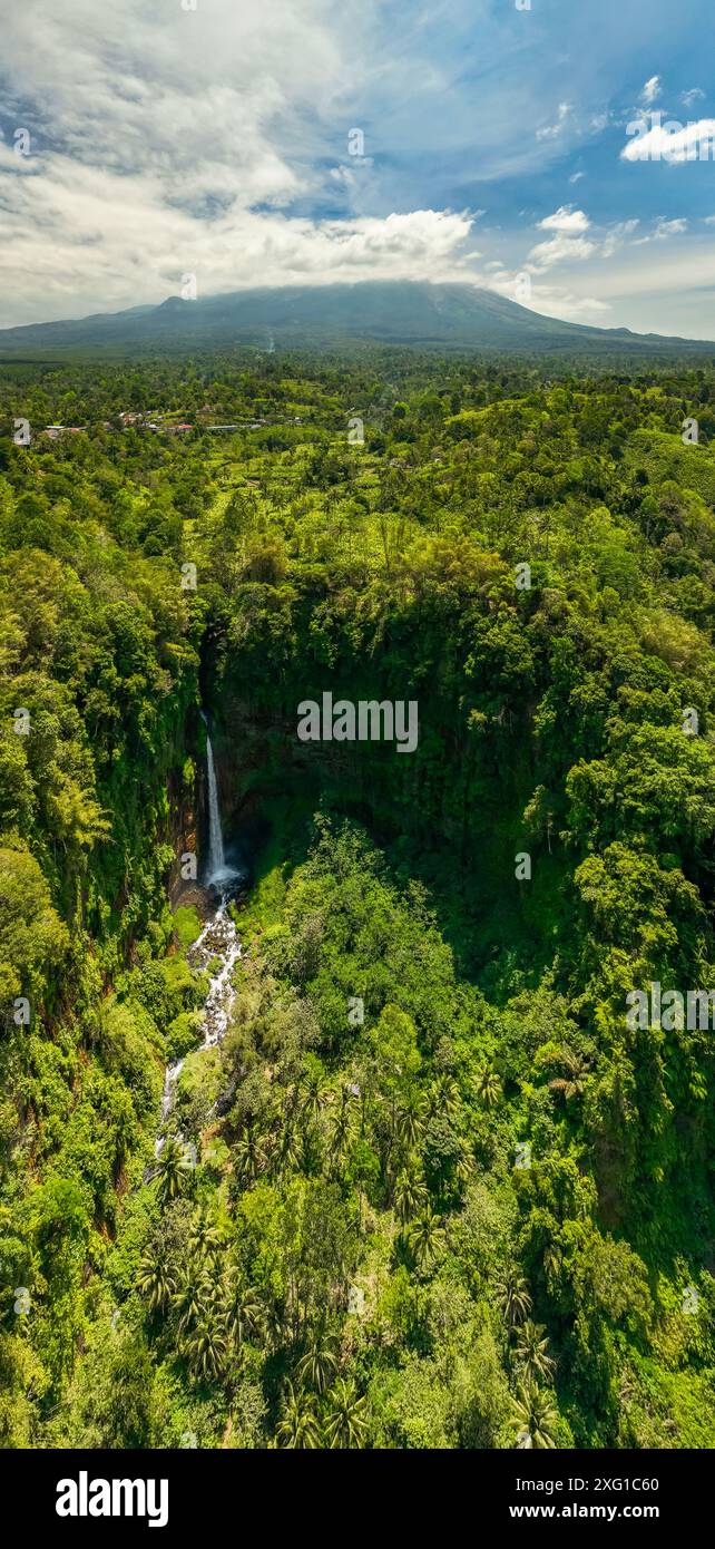 Amazing view of the kapas biru waterfall in east java,Kapas Biru ...