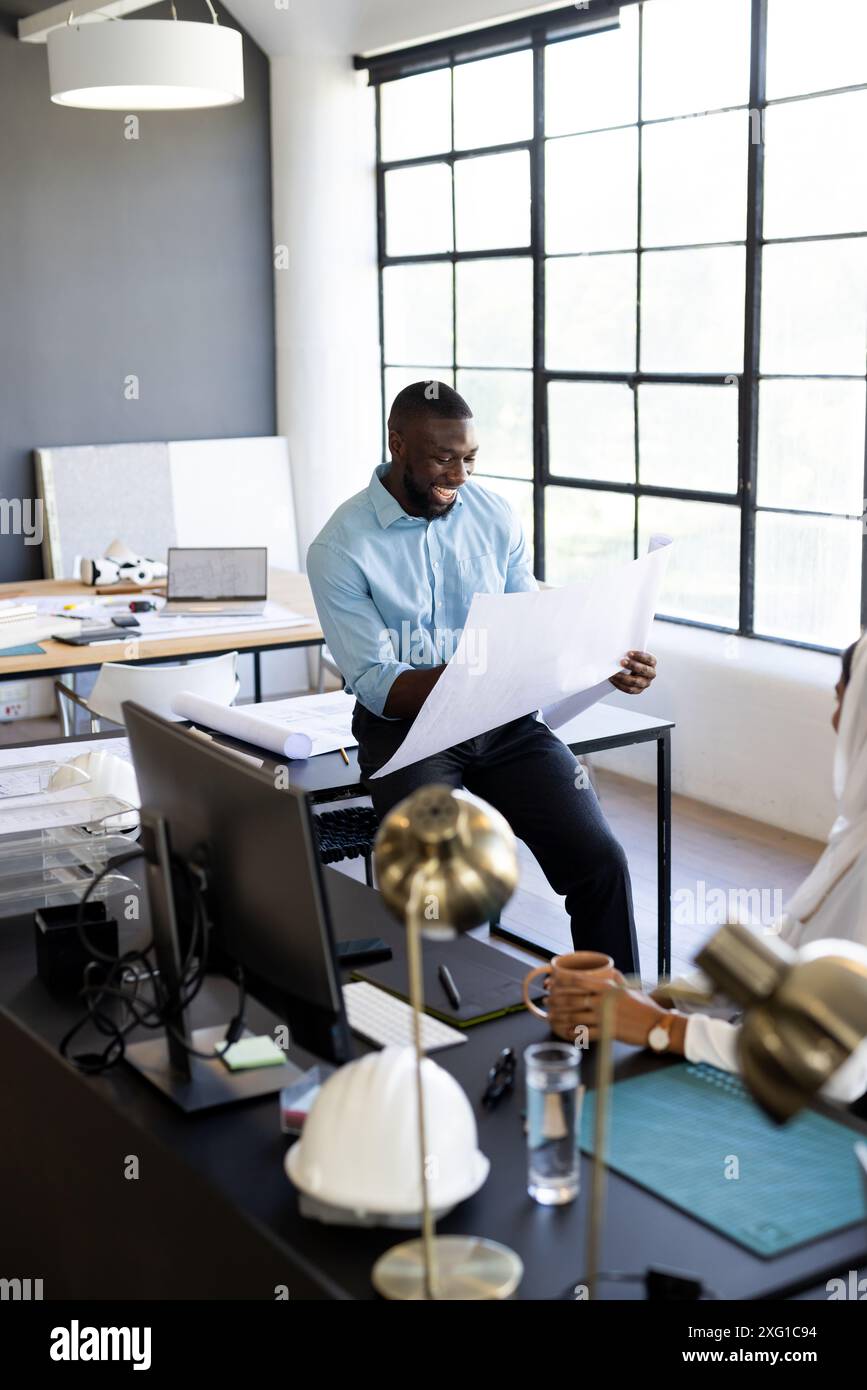 Plans desk hi-res stock photography and images - Alamy