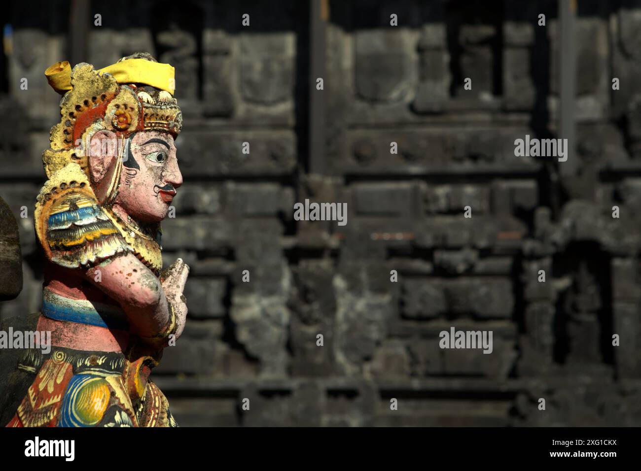 A sculpture at Tuluk Piyu Batur temple in Kintamani, Bangli, Bali ...