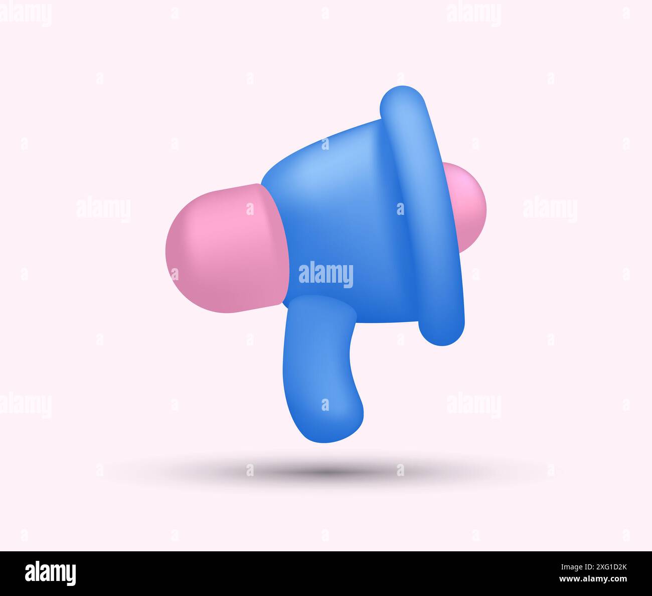 Megaphone icon design, 3D realictic styles, suitable for user interface ...