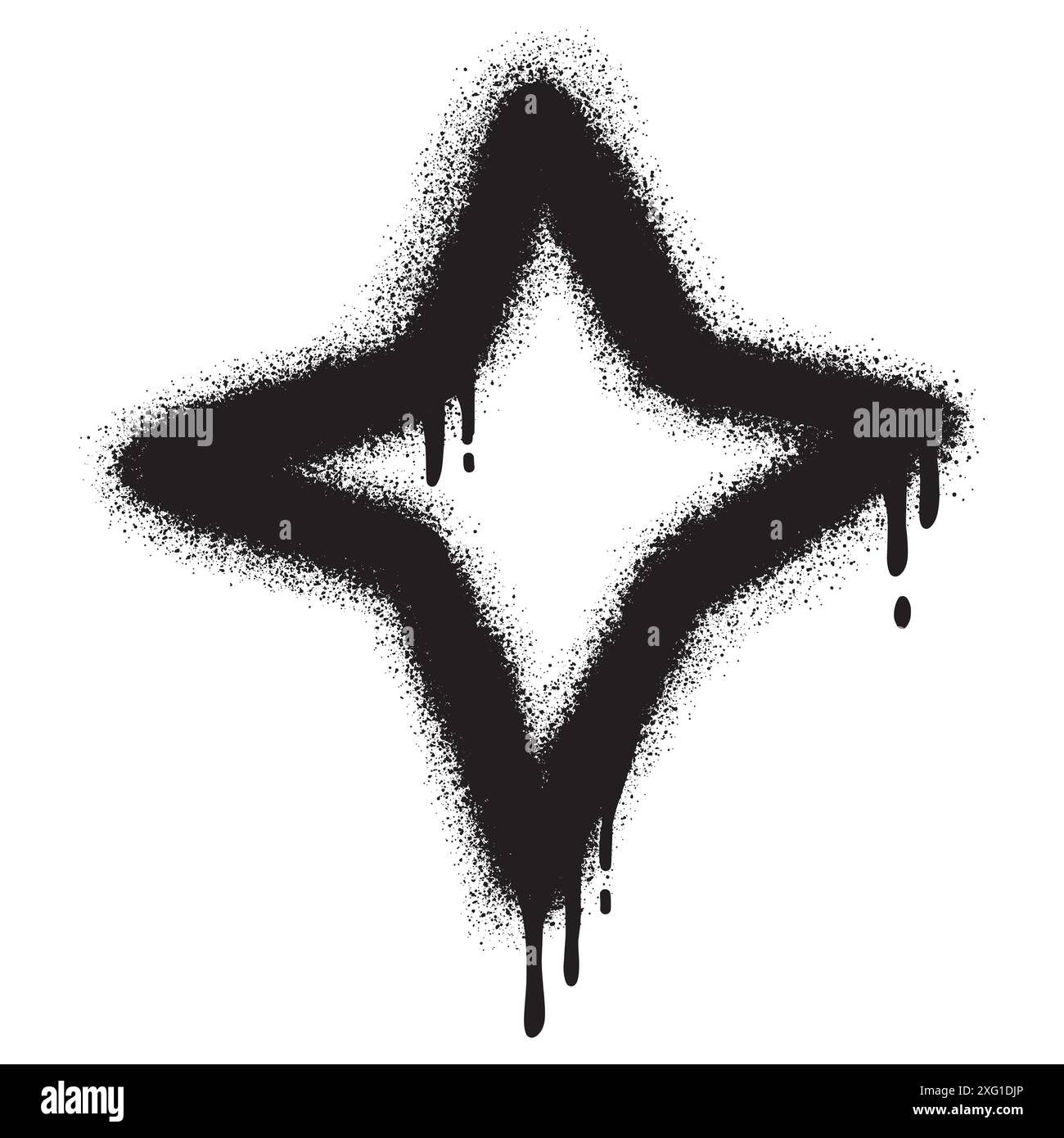 Spray Painted Graffiti star icon isolated on white background. vector ...