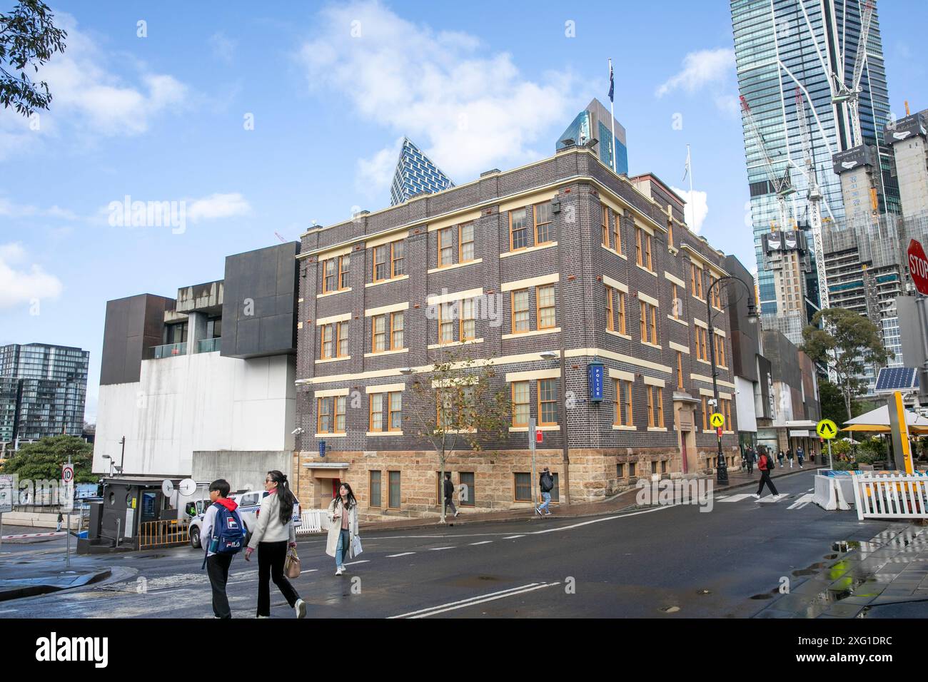 The Rocks area of Sydney city centre, The Rocks police station on ...