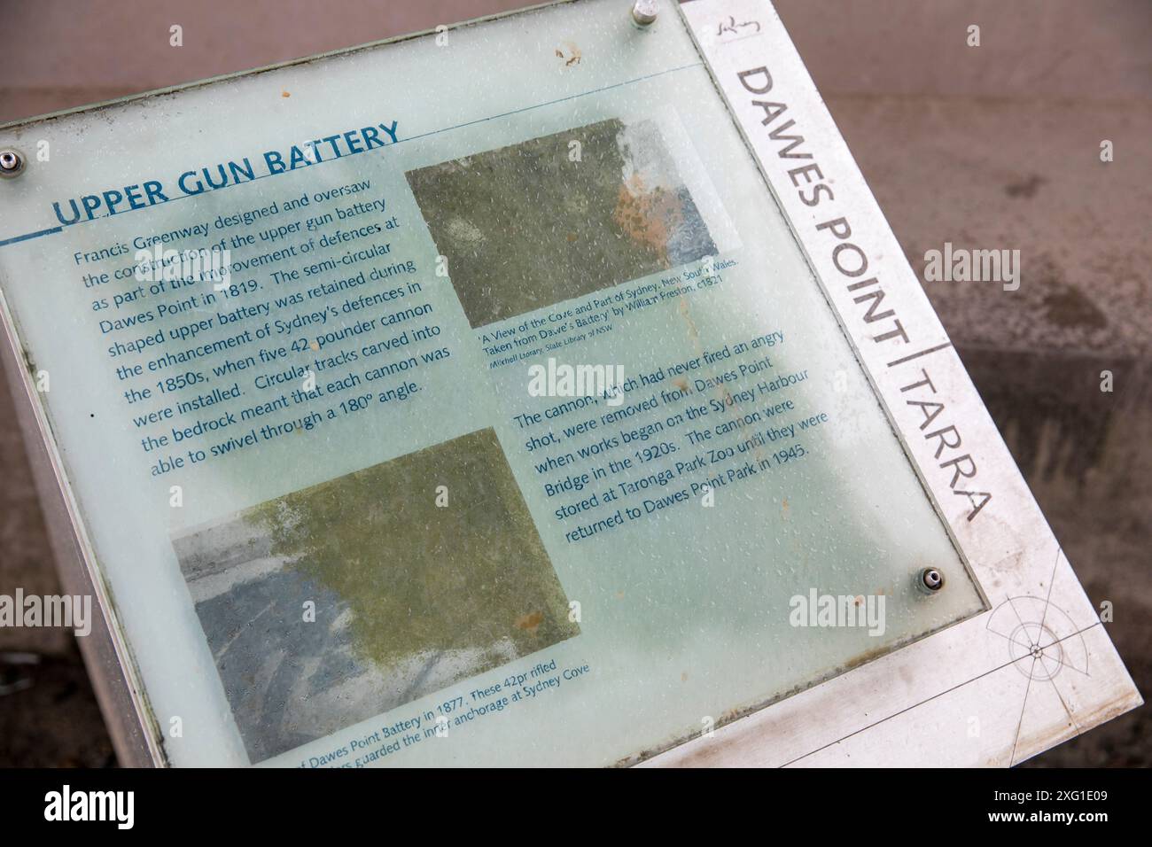 Dawes Point Battery, tourist attraction of former artillery ...