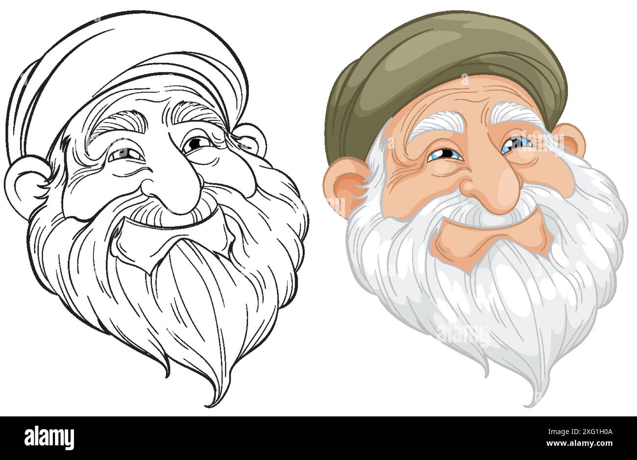 Happy elderly gentleman Stock Vector Images - Alamy