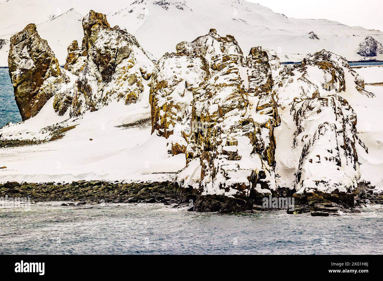 Geological formations around Livingston Island, Antarctica Peninsula ...