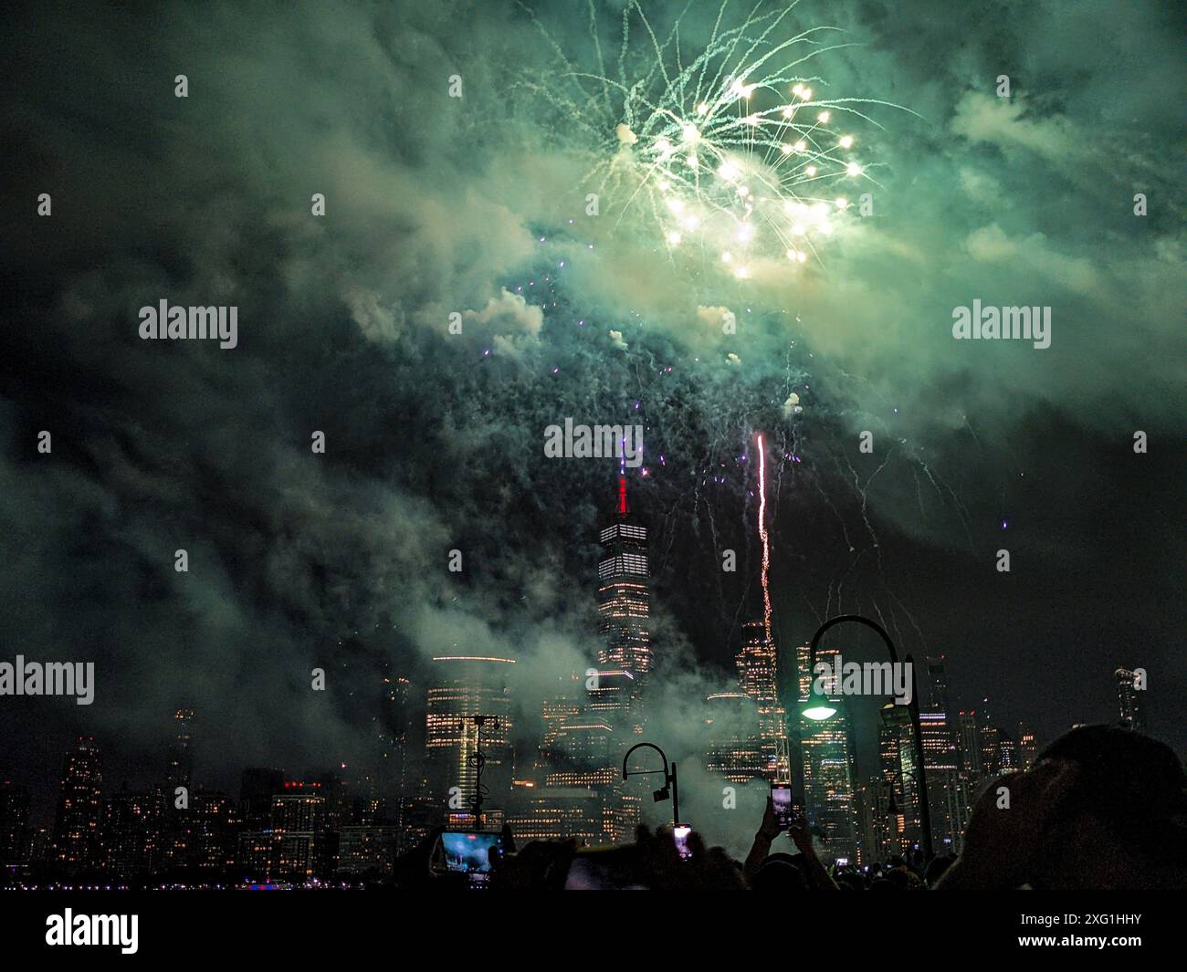 The Macys fireworks of the 4th of July (2024) view from the Exchange ...