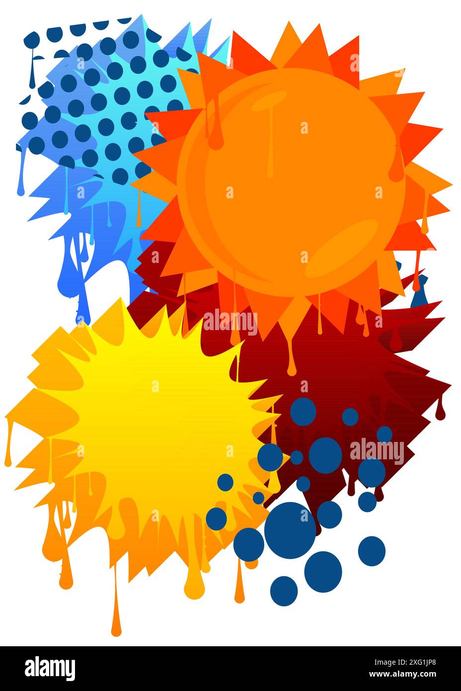 Summer Sun graffiti. Abstract modern street art decoration performed in ...