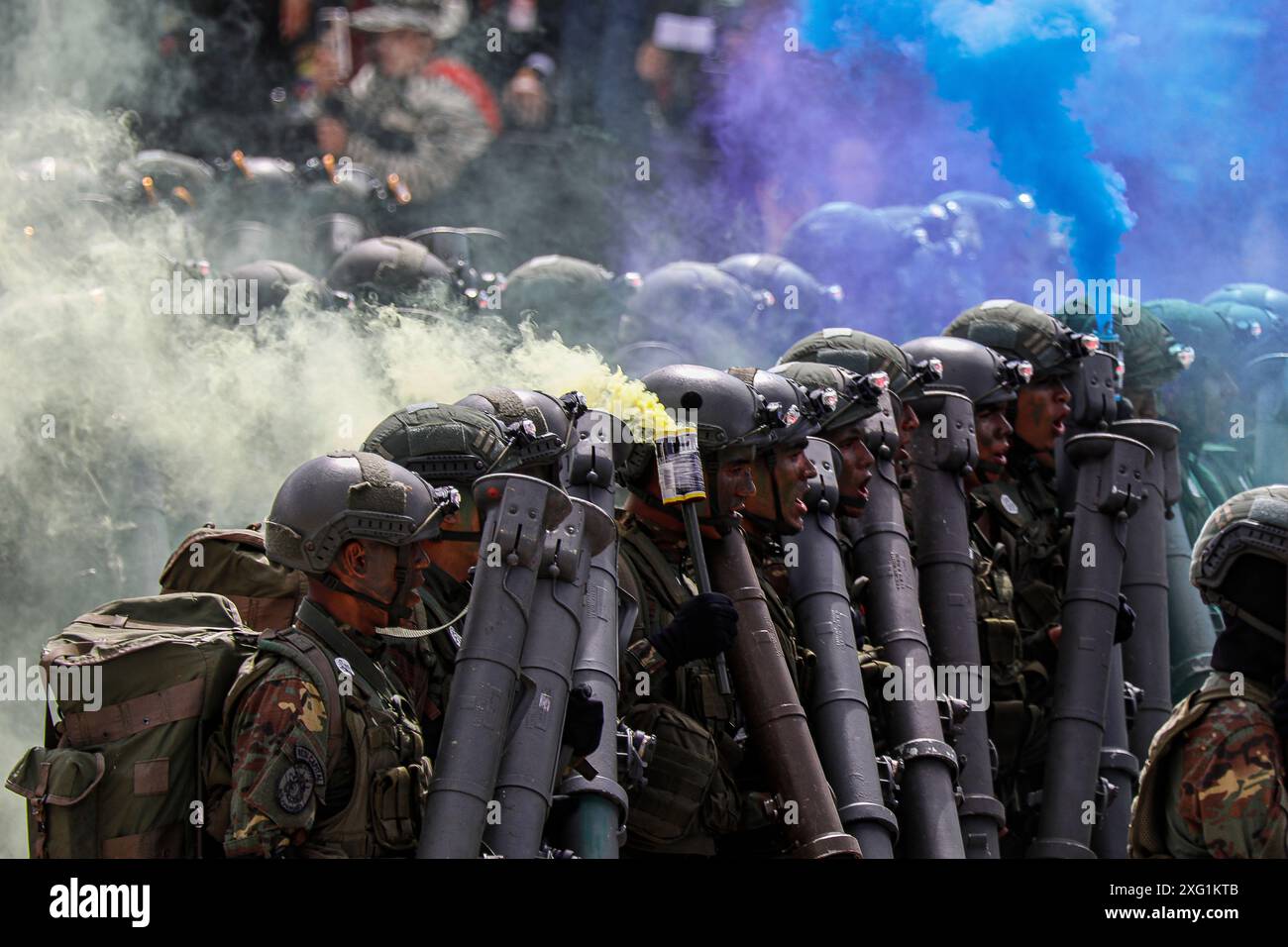 Caracas, Venezuela. 05th July, 2024. Soldiers march in the Independence ...