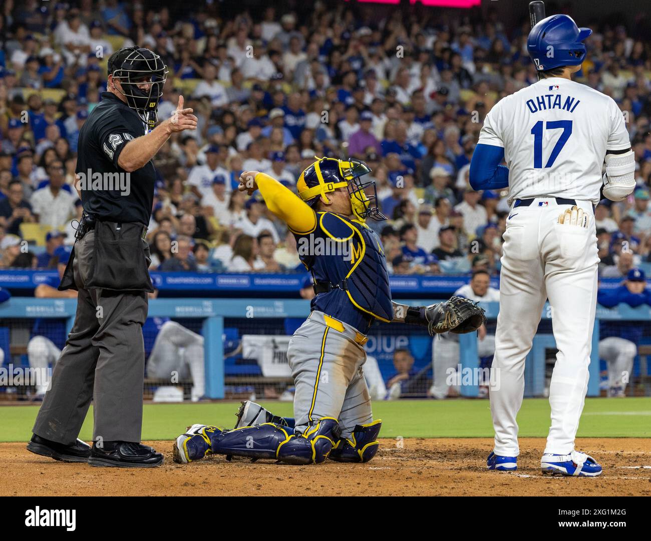 Los Angeles, California, USA. 5th July, 2024. Los Angeles Dodgers #17 ...