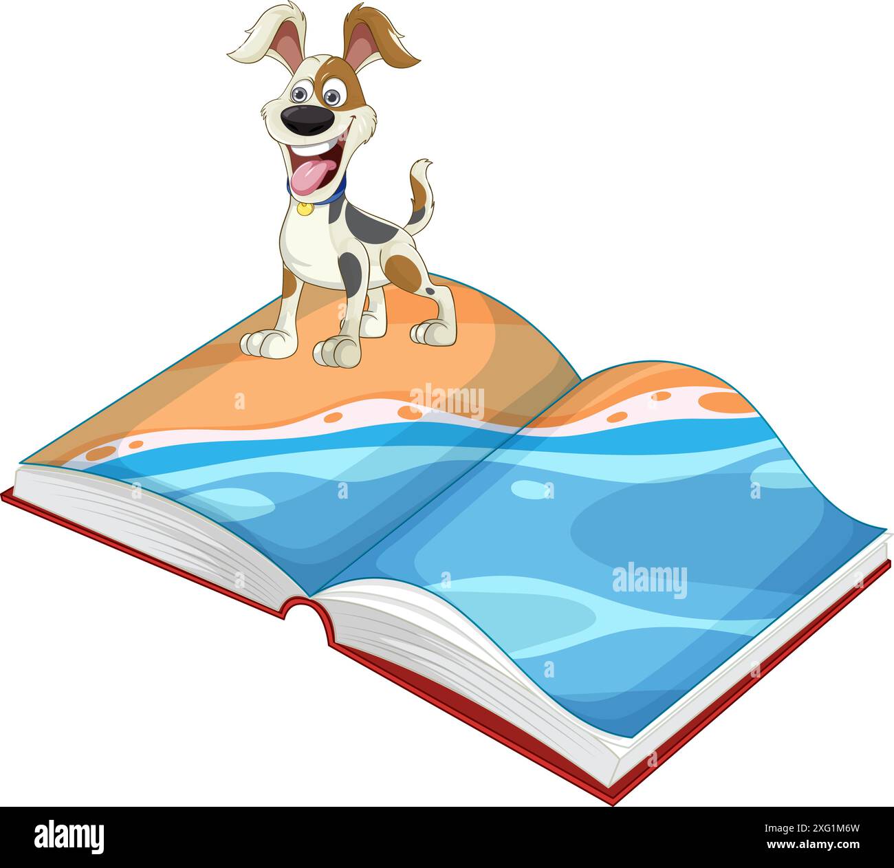 Open book pet dog hi-res stock photography and images - Alamy