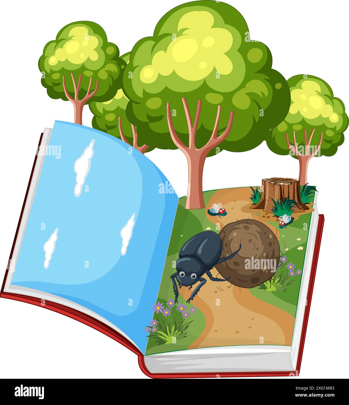 A forest scene Cut Out Stock Images & Pictures - Alamy