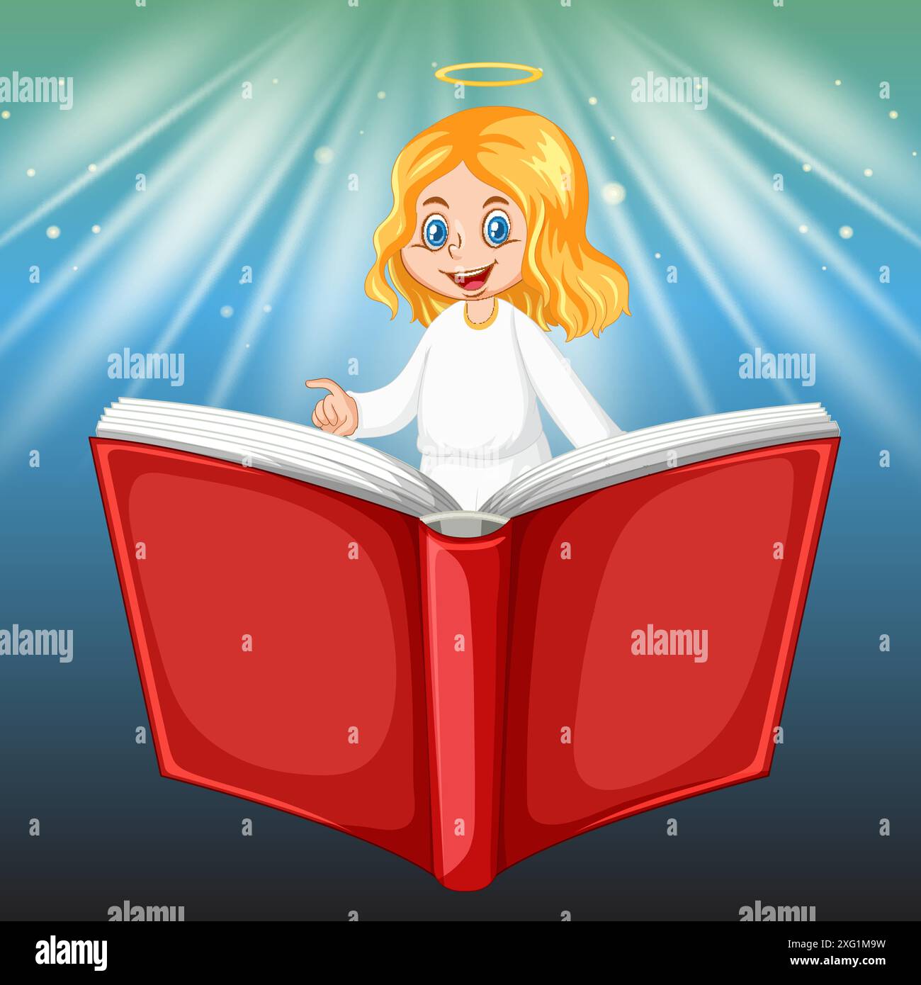 Celestial angel reading hi-res stock photography and images - Alamy