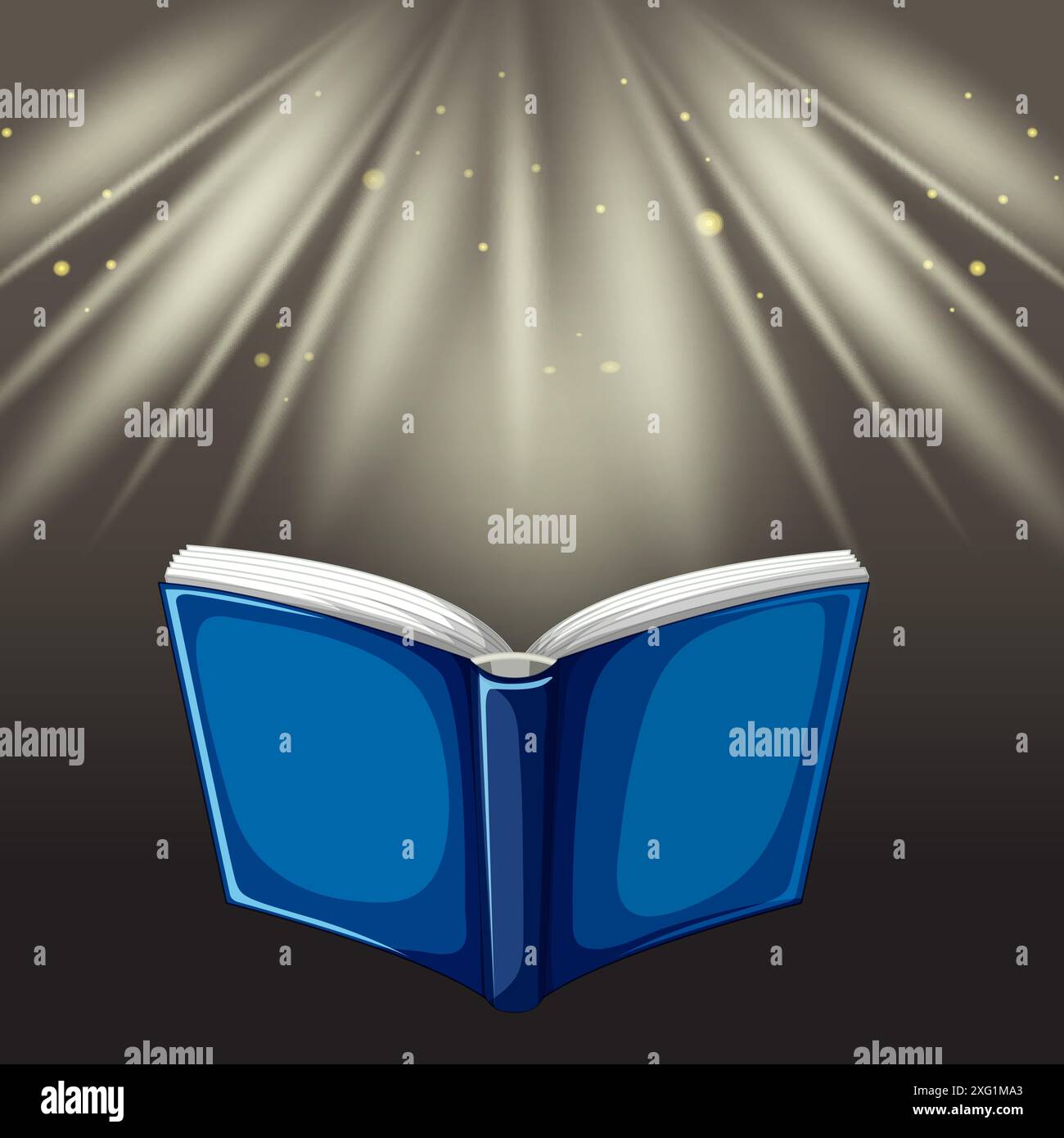 An open book illuminated by radiant light Stock Vector Image & Art - Alamy