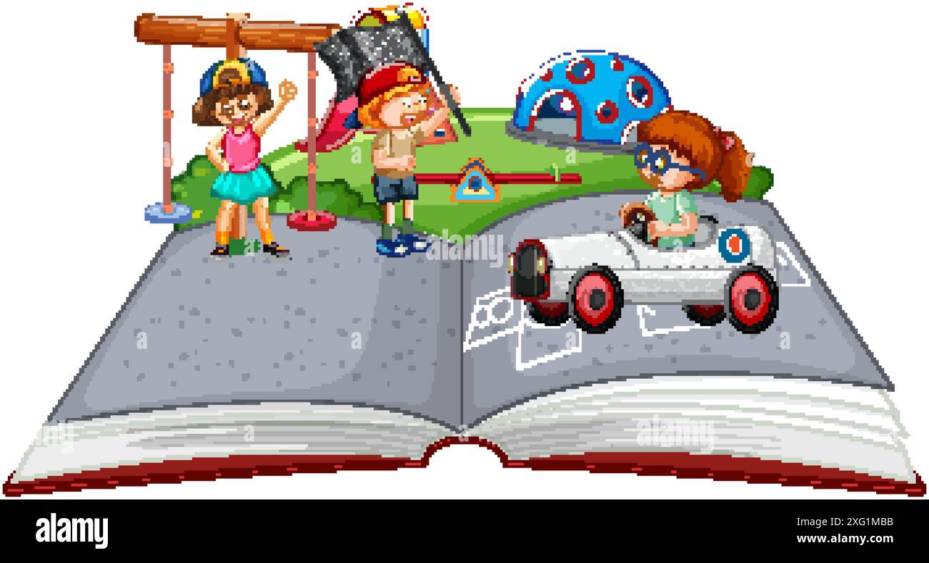 Car in a park Cut Out Stock Images & Pictures - Alamy