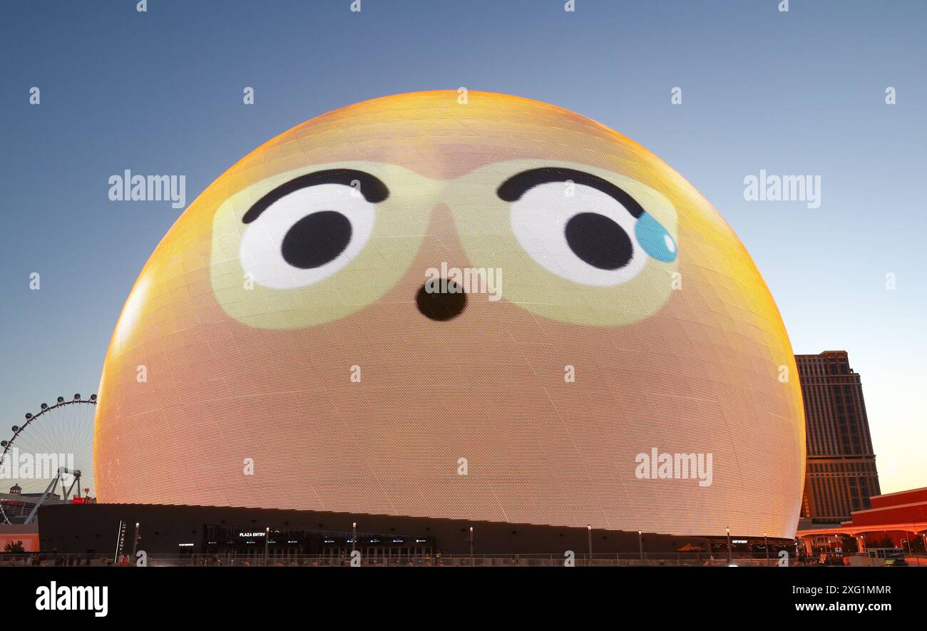 Las Vegas, United States. 04th July, 2024. An emoticon character is ...