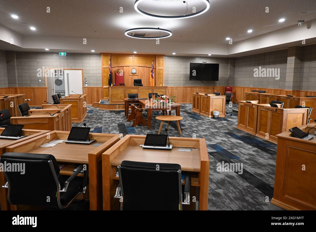 Niue Island, Niue. 04th July, 2024. Niue's renovated Legislative ...